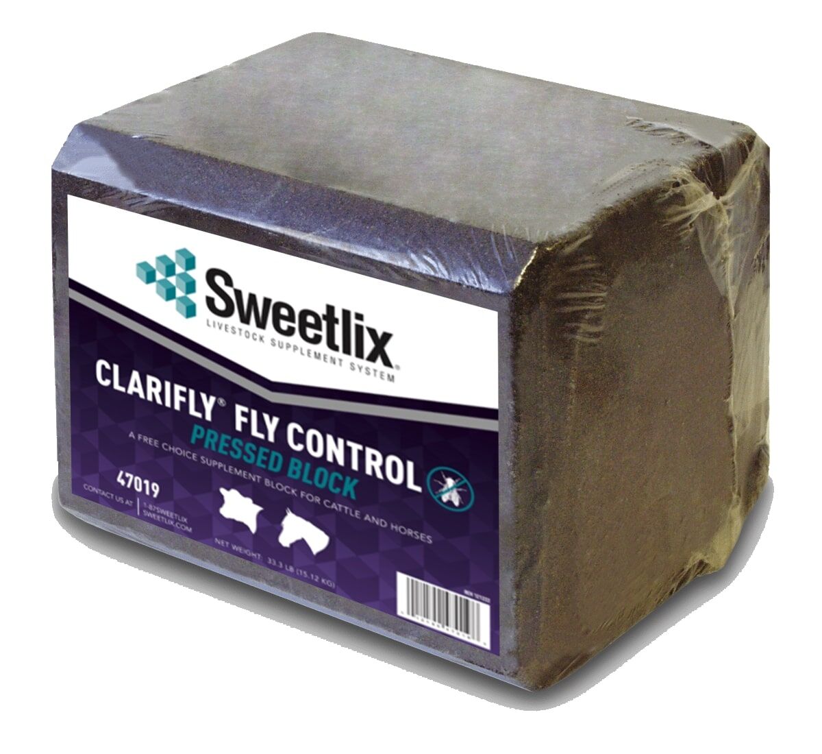 Ridley Sweetlix ClariFly® Fly Control Pressed Block, 33-Lb