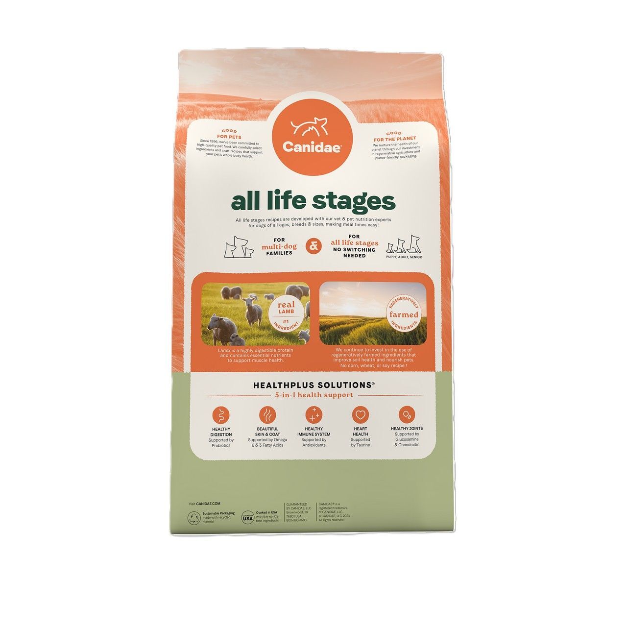 Canidae All Life Stages Dry Dog Food Real Lamb & Ancient Grains Recipe ...